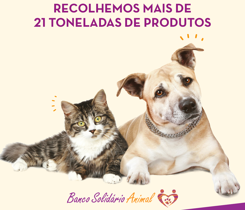 Banco Solidário Animal recolhe mais de 21 toneladas de produtos para ...
